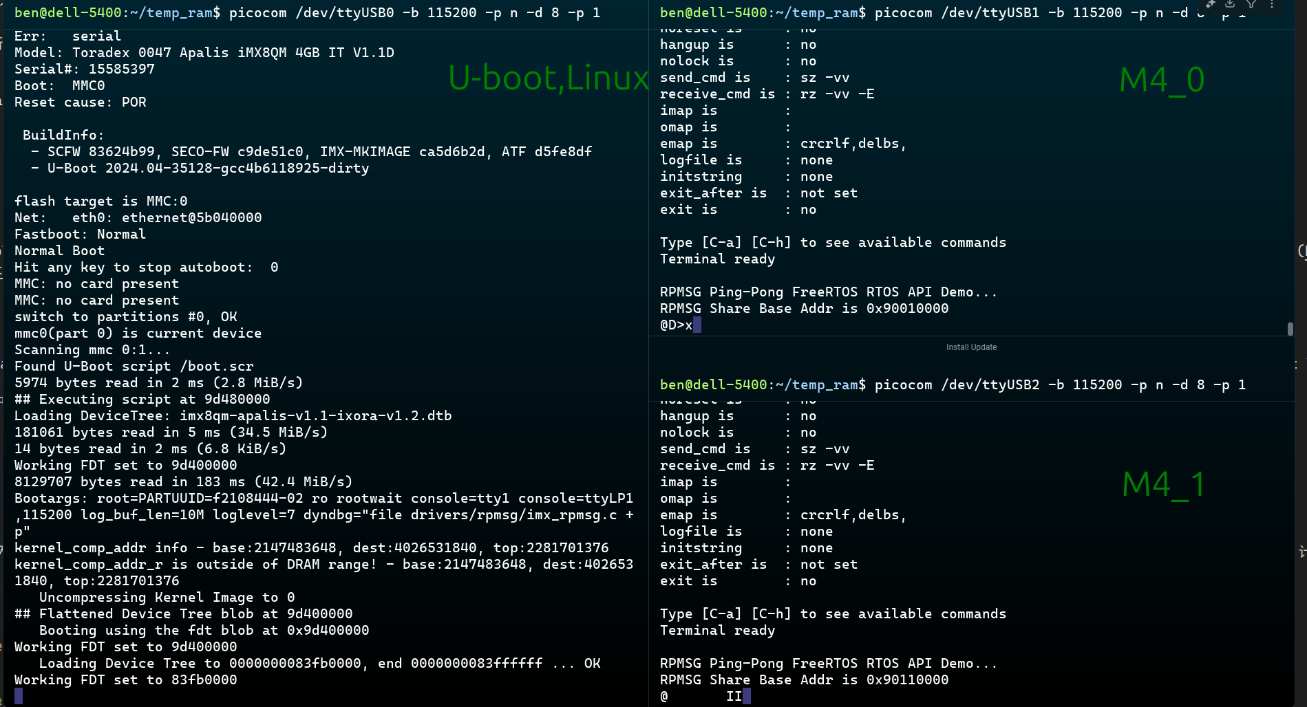 Apalis iMX8 上隔离 AP/M4 核资源