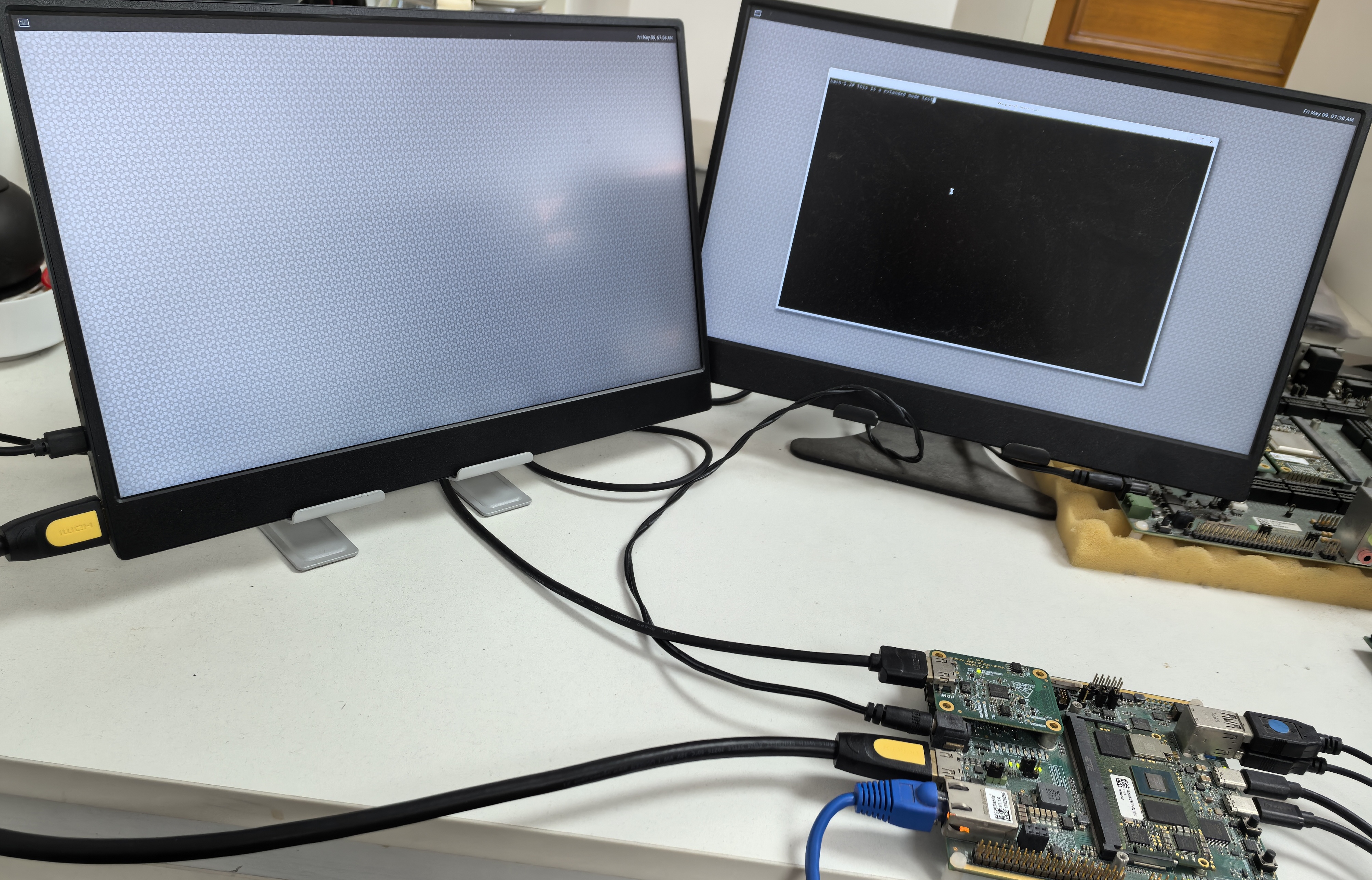 NXP iMX8MP ARM 平台多屏幕克隆显示测试