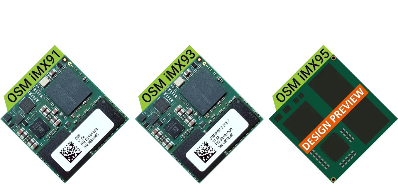 NXP i.MX 91, i.MX 93 - OSM Modules